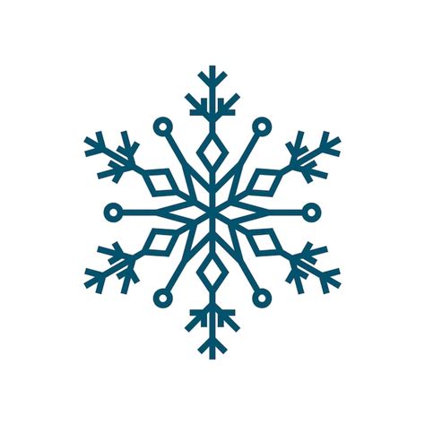 Premium Vector Snowflake Element Vector Flat Design