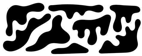 Irregular Blob Set Of Abstract Organic Shapes Abstract Irregular Random Blobs Simple Liquid