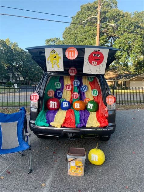 Mandm Trunk Or Treat Decoration Idea Colorful Candy Decoration Diy