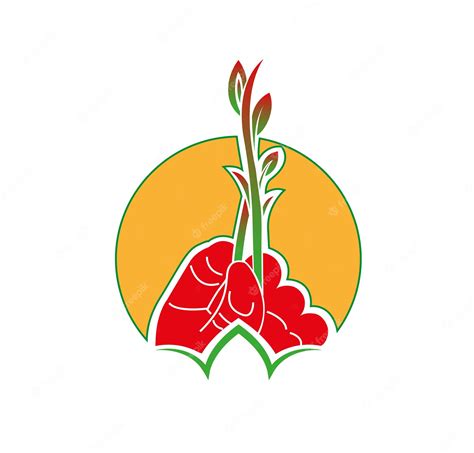 Premium Vector The Logo And Symbols Of The Oud And The Branch Held By