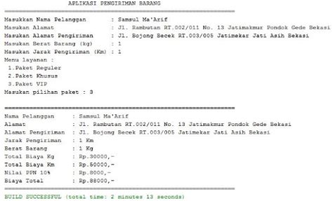 Algoritma Pengiriman Barang