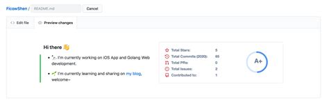 github 个人首页的 readme，这样玩儿~ ficow 博客园