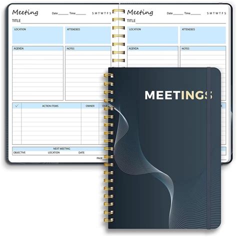Sando Medium Meeting Notebook For Work Professional