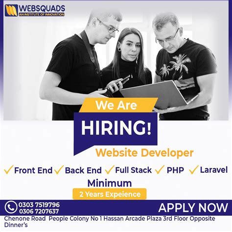 websquads services on linkedin laraveldeveloper phpdevelopment