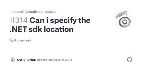 Can I Specify The NET Sdk Location Issue Microsoft Vscode Dotnettools GitHub