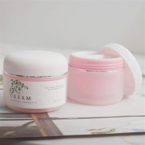 플라스틱 크림용기 핑크 100g