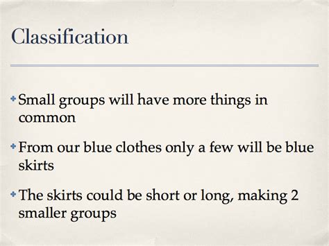 Binomial Classification BGCSE Science