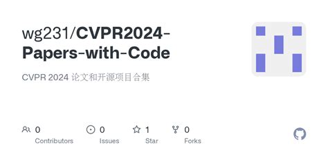 GitHub wg CVPR Papers with Code CVPR 论文和开源项目合集