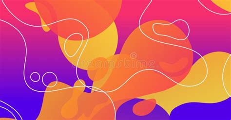Abstract Liquid Wave Background With Colorful Background Stock Vector