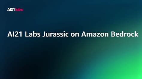 AI21 Labs Jurassic On Amazon Bedrock Amazon Web Services YouTube