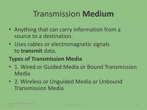 Physical Layer Ppt Ppsx Computer Networking Computing