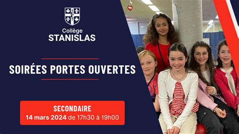 Soirée Portes Ouvertes Secondaire Collège Stanislas