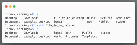 command line recycle bin for linux system dev community