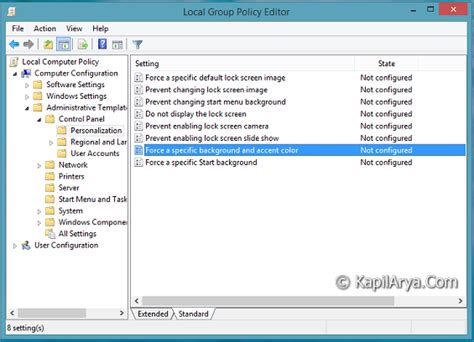 How To Force Windows For Specific Accent Background Color