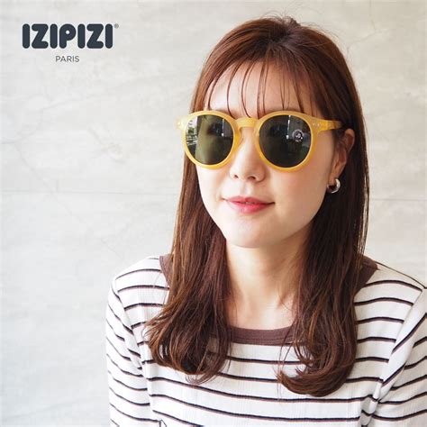 【楽天市場】izipizi イジピジ レディース サングラス ＃m Sun M 眼鏡めがね メガネ アイウェアべっ甲 ベージュ イエロー ハニー Yellow Honey Tortoise