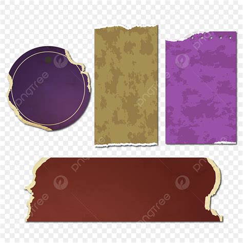 빈티지 스크랩북 종이 세트 벡터 Png 찢어진 종이 일러스트 책 일러스트 포도 수확 벡터 삽화 Png 일러스트 및 벡터 에 대한 무료 다운로드 Pngtree