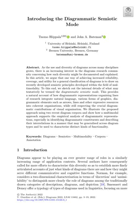 Pdf Introducing The Diagrammatic Semiotic Mode