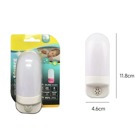 A88 지능형 광 감지 Led 침대 옆 램프 복도 통로 야간 조명 플러그au 플러그파란색