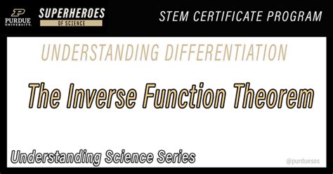 Understanding Differentiation College Of Science Purdue University