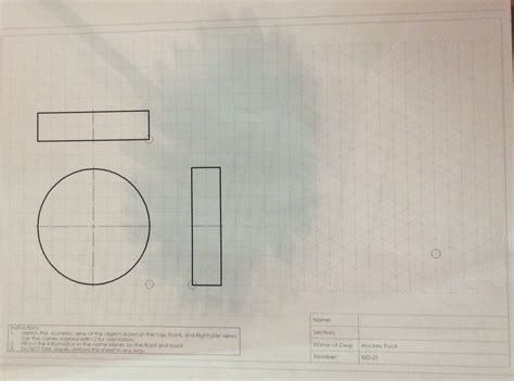 Solved Sketch The Isometric View Of The Object Drawn In Chegg