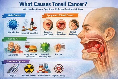 What Causes Tonsil Cancer Understanding Causes Symptoms Risks And