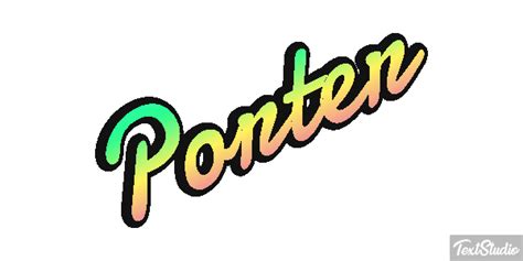 Porter Word Animated  Logo Designs