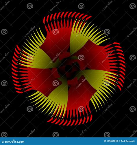 Spiral Star Grid Vector Image With Circular Transition Stock Vector Illustration Of Elegant