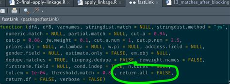 the documentation for return all does not seem to match the function