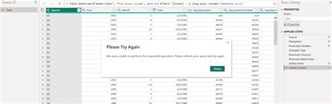 Im Not Able To Create More Custom Columns Because Of An Error That Im