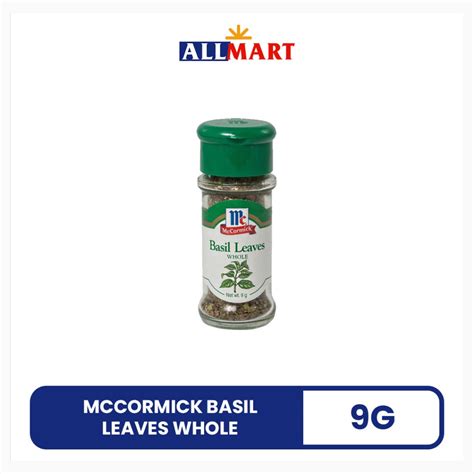 Mccormick Basil Leaves Whole 9g Allmart Shop Shopee Philippines