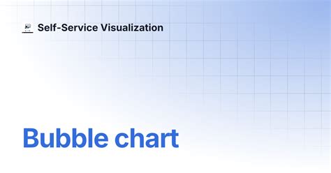 Bubble Chart Self Service Visualization