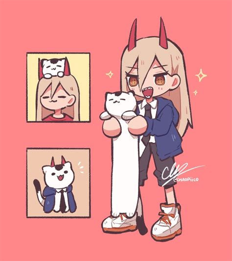 Power And Meowy Chainsaw Man Drawn By Chaopiico Danbooru