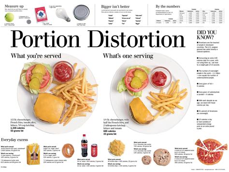 Visualz Laminated Portion Distortion Poster 18 L X 24 W Inches Grades