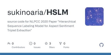 GitHub Sukinoaria HSLM Source Code For NLPCC Paper Hierarchical Sequence Labeling Model