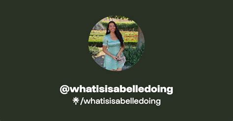 Whatisisabelledoing Listen On Spotify Linktree