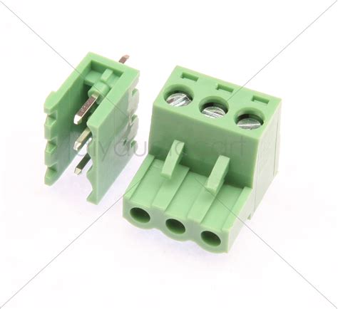 Dac 3 Pin Side Entry Right Angled Screw Terminal Block Diyaudiocart
