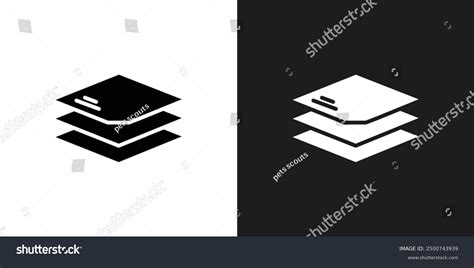 Layers Icon Line Art Vector Stock Vector Royalty Free 2500743939