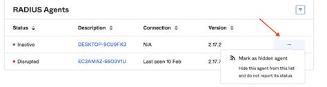 How To Remove Uninstalled Radius Agents From The Agent Status Page