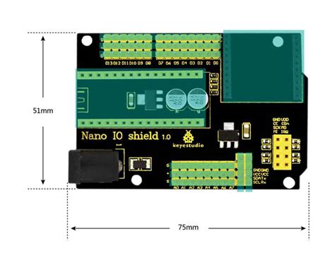 Ks0146 Keyestudio Nano IO Shield Keyestudio Wiki