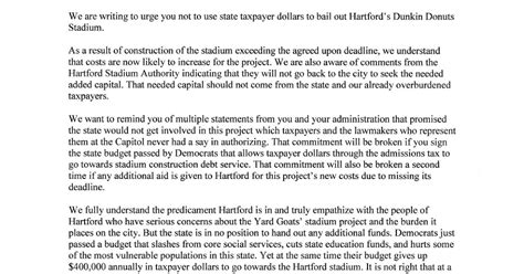 The Middletown Insider Sen Martin Dont Use Ct State Taxpayer To Finish Hartford Baseball