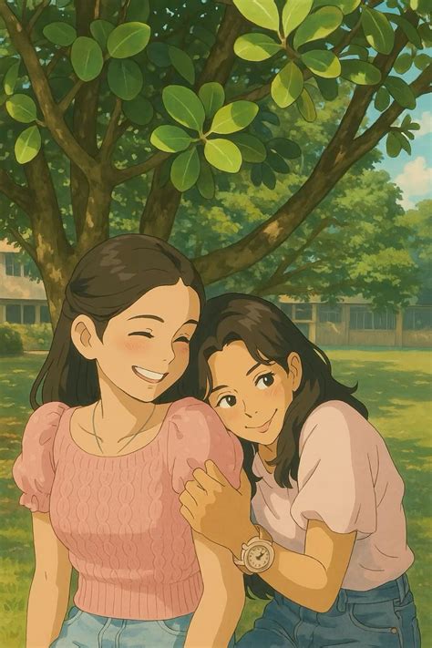 Two Cute Anime Best Friends