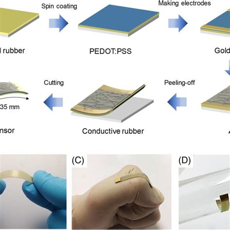 A Schematic Diagram For The Fabrication Process Of Strain Sensor Download Scientific Diagram
