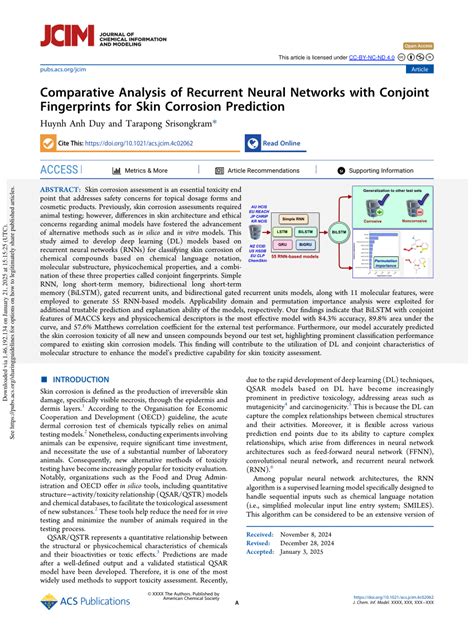 Pdf Comparative Analysis Of Recurrent Neural Networks With Conjoint Fingerprints For Skin