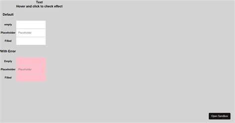 text component codesandbox