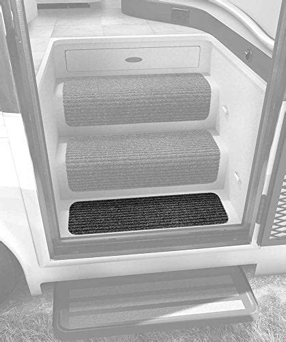 Prest O Fit 5 1090 Decorian Step Huggers For Rv Landings Black Granite 8 In X 23 5 In