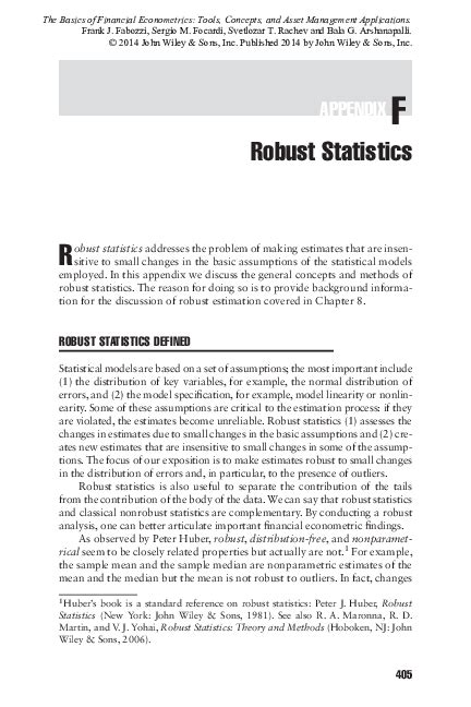 pdf appendix f robust statistics