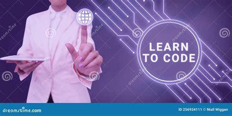 sign displaying learn to code business concept learn to write software