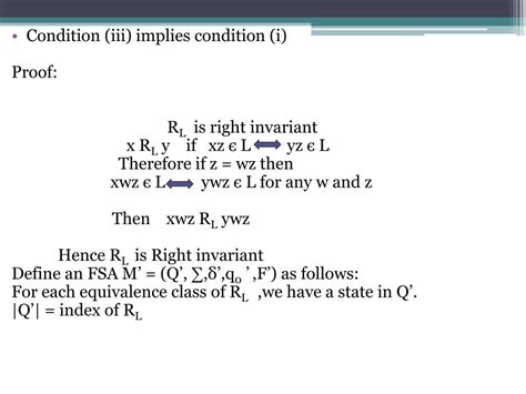 Ppt Myhill Nerode Theorem Powerpoint Presentation Free Download Id 2494180