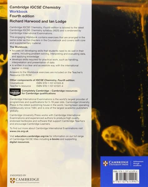Cambridge Igcse Chemistry Workbook 4th Edition