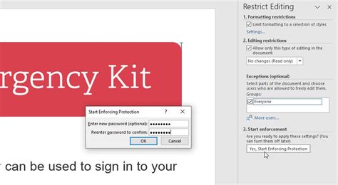 different methods to secure your microsoft word documents